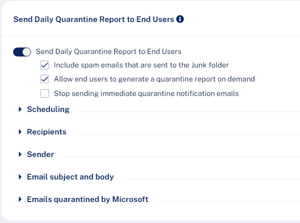 Reports - End-User Daily Quarantine Report (Digest) Reports - End-User Daily Quarantine Report (Digest)